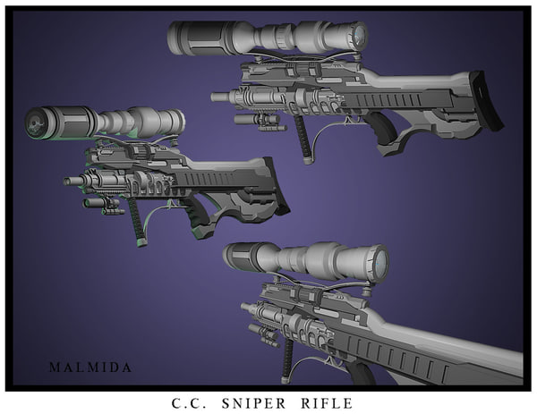 Rifle AutoCAD drawing Models for Download | TurboSquid